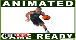 دانلود مدل آماده سه بعدی : انیمشن مرد بسکتبالیست White Basketball ...