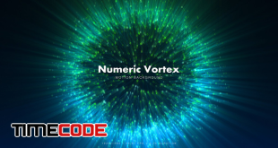 دانلود فوتیج آماده موشن گرافیک Numeric Vortex 1 – تایم کد