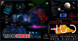 دانلود 350 المان صفحه نمایش 350 HUD Hyper Pack – تایم کد