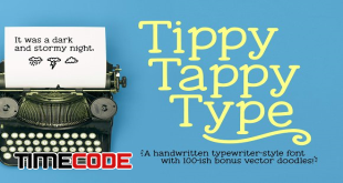 دانلود فونت انگلیسی ماشین تحریر : Tippy Tappy Type: a typewriter font ...