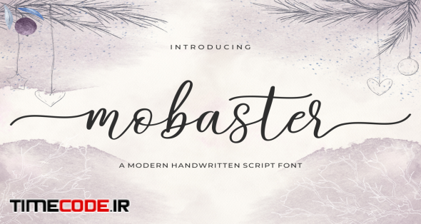 دانلود فونت انگلیسی اسکریپت Mobaster Script – تایم کد