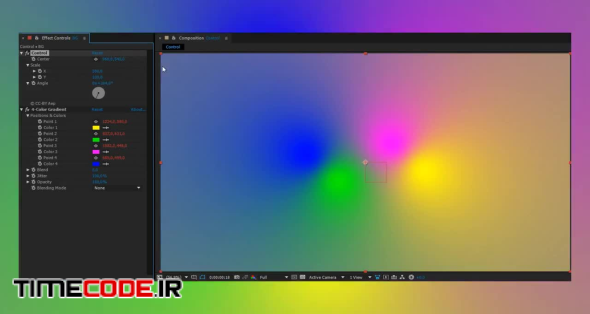 دانلود پریست آماده افترافکت برای ساخت گرادینت Gradient Controller – تایم کد