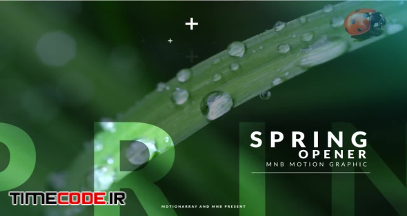 دانلود پروژه آماده افترافکت : وله Spring Opener – تایم کد