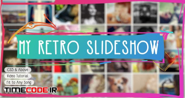 دانلود پروژه آماده افترافکت : اسلایدشو Retro Slideshow – تایم کد