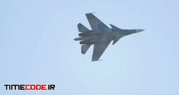 دانلود استوک فوتیج : هواپیما جنگی A Military Airplane – تایم کد