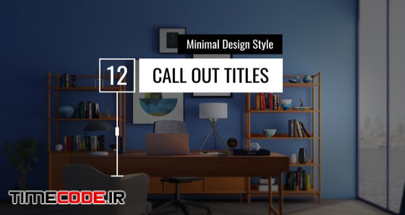دانلود پروژه آماده افترافکت : اینفوگرافی Minimal Call Out Titles – تایم کد