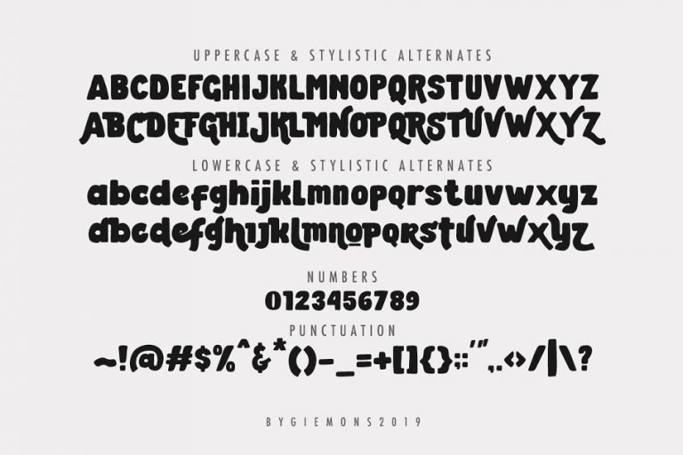 دانلود فونت انگلیسی گرافیکی The Bold Font Bundle – تایم کد