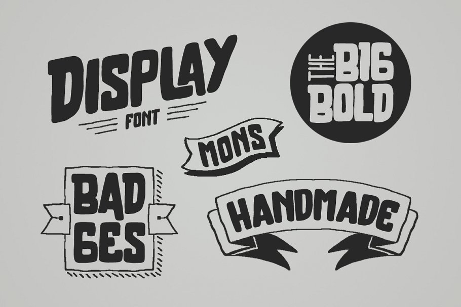 دانلود فونت انگلیسی گرافیکی The Bold Font Bundle – تایم کد