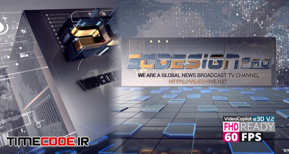 دانلود پروژه آماده افترافکت : خبر News Ident V – تایم کد