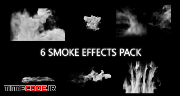 فوتیج دود 6 Smoke Effects Pack – تایم کد