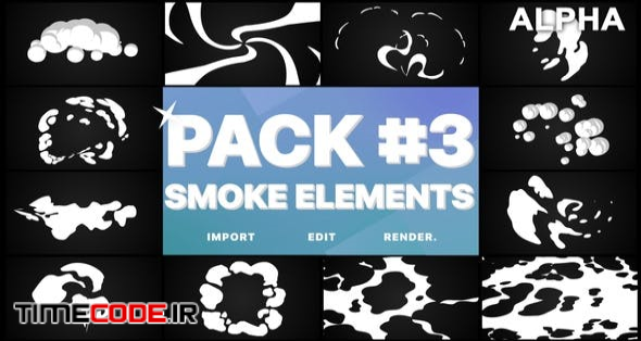 فوتیج دود 6 Smoke Effects Pack – تایم کد