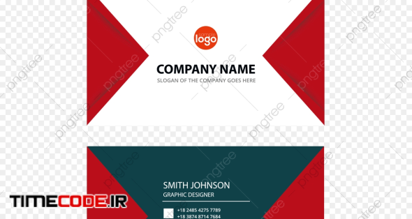 طرح کارت ویزیت ساده Business Cards – تایم کد