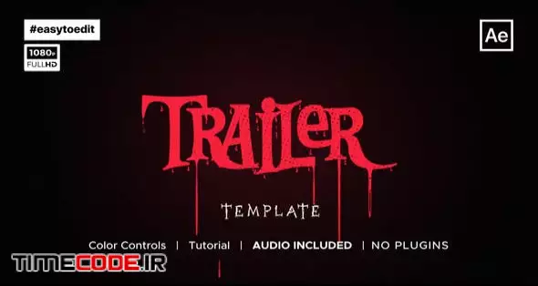 دانلود پروژه آماده افتر افکت : تریلر ترسناک Halloween Trailer Template ...