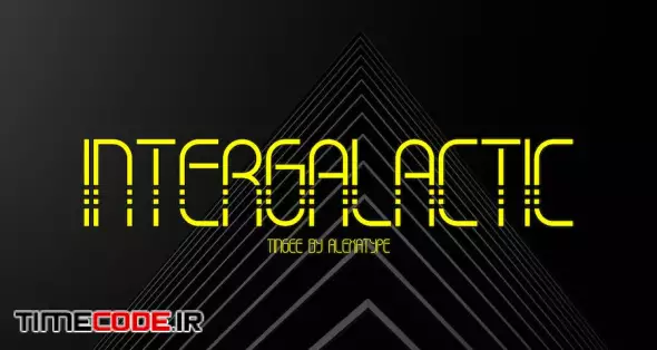 دانلود فونت انگلیسی نازک TINGEE Intergalactic Font – تایم کد