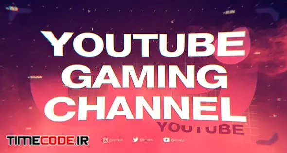 دانلود پروژه آماده افتر افکت : اینترو کانال یوتیوب YouTube Gaming Channel Opener – تایم کد