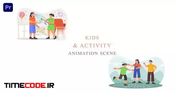 دانلود پروژه آماده پریمیر : موشن گرافیک فعالیت کودکان Kids Fun Activity ...