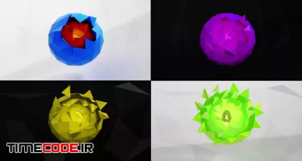 دانلود پروژه آماده افتر افکت : لوگو موشن Geosphere Abstract Logo ...