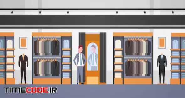 دانلود وکتور لایه باز مغازه کت و شلوار Businessman Trying On New ... دانلود وکتور لایه باز مغازه کت و شلوار Businessman Trying On New ...