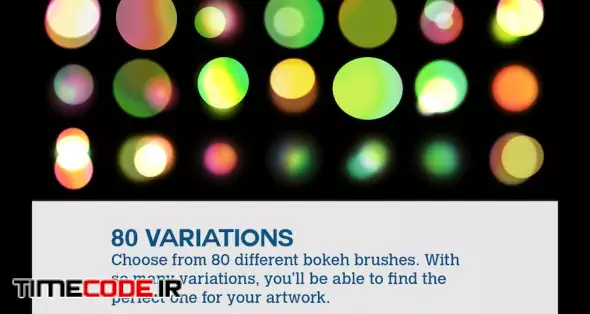 دانلود براش بوکه فتوشاپ Boke Aji Large Bokeh Brushes – تایم کد