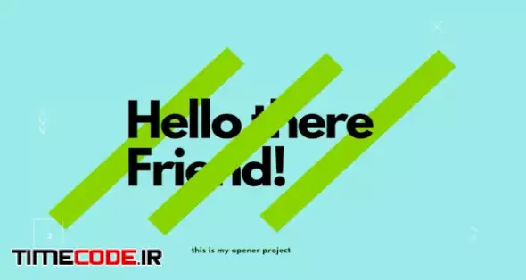 دانلود پروژه آماده افتر افکت : اینترو تایپوگرافیک Text Intro – تایم کد