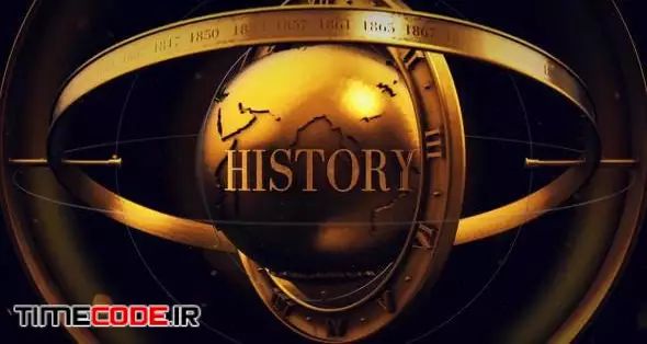 دانلود پروژه آماده افتر افکت : لوگو موشن اخبار History Logo – تایم کد
