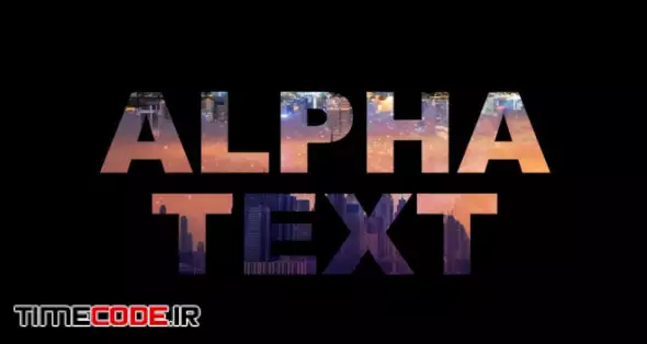 دانلود پروژه آماده فاینال کات پرو : ابزار ساخت متن آلفا Alpha Text ...