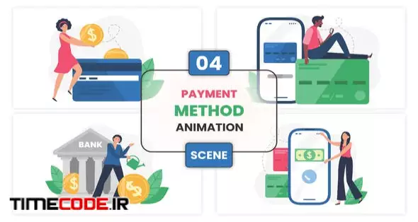 دانلود پروژه آماده افتر افکت : موشن گرافیک روش های پرداخت Payment ...