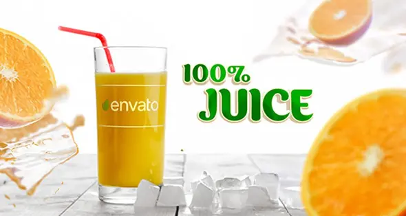 پروژه آماده افتر افکت : تیزر تبلیغاتی آب میوه + موسیقی Juice Opener ...