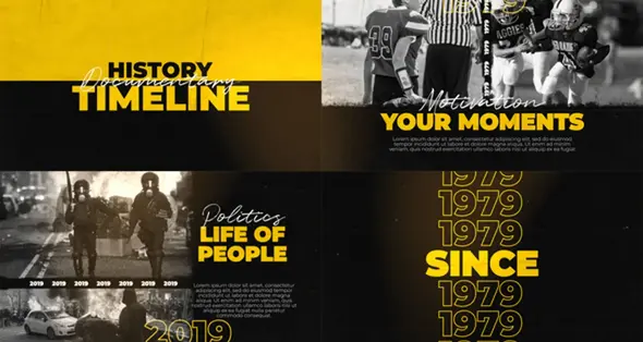پروژه آماده افتر افکت : اسلایدشو تاریخی + موسیقی History Documentary ...