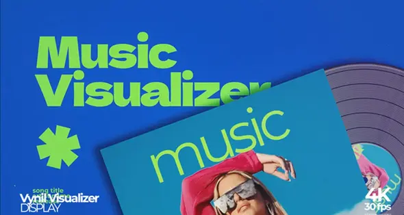 پروژه آماده افتر افکت : معرفی آلبوم موسیقی Vinyl Record Visual Display ...