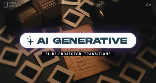 پروژه آماده افتر افکت : ترانزیشن تعویض اسلاید AI Generative Slide ...