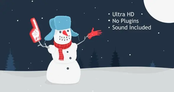 پروژه آماده افتر افکت : اینترو انیمیشن آدم برفی Cartoon Story Logo ...